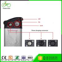China 36V 48V Silverfish Lithium Electric Bike Battery 30-60KM Range 8AH-17AH for sale