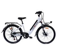 China Ladies Step Thru Electric City Bike 36V 11Ah 7 Speed 26 Inch Aluminum Frame for sale