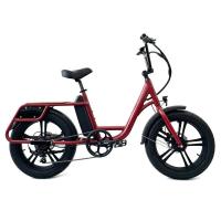 China 24 Inch Fat Tire Electric Cargo Bike 48V 500W Rear Hub Motor 7 Speed for sale