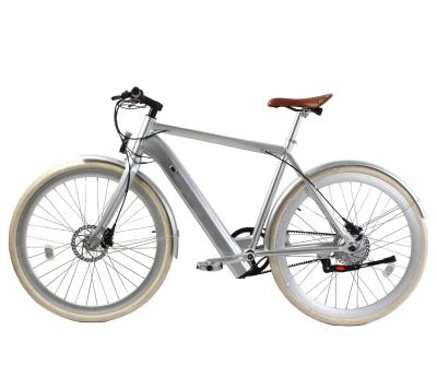China Aluminum Alloy Frame 700C Electric Road Bike 36V 250W Belt Drive Lithium Battery for sale