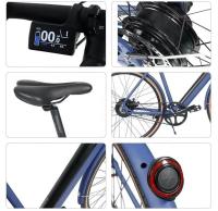 China 36V 250W Electric Road Bike Single Speed Belt Drive 700C City E Bike for sale