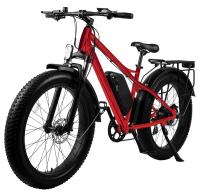 China 26 Inch Fat Tire Electric Mountain Bike 60V 500W Long Range Ebike with Front Suspension for sale
