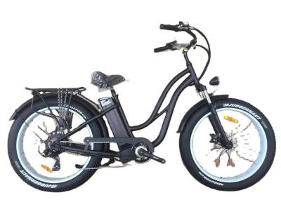 China Step Thru Electric City Bike 48V 500W 7 Speed Fat Tire Ebike for Ladies 26x4.0 for sale