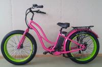 China Step Thru Electric City Bike 48V 500W 7 Speed Fat Tire Ebike for Ladies 26x4.0 for sale
