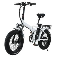 China 20 Inch Fat Tire Electric Folding Bike 500W Motor 48V 15Ah Ebike Long Range Adult Electric Bicycle for sale