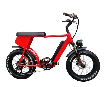 China 20 Inch Fat Tire Electric Mountain Bike 48V 500W Brushless Motor 48V 13Ah Lithium Battery for sale