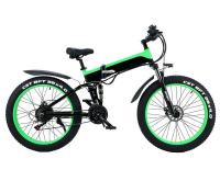 China 26 Inch 48V 500W Electric Fat Tire Bike 21 Speed Foldable Ebike with Front Suspension for sale