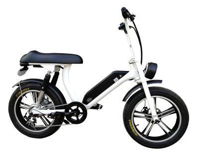 China 20 Inch Step Thru Fat Tire Electric City Bike Full Suspension 48V 500W Motor 13Ah Battery for sale