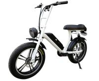 China 20 Inch Step Thru Fat Tire Electric City Bike Full Suspension 48V 500W Motor 13Ah Battery for sale