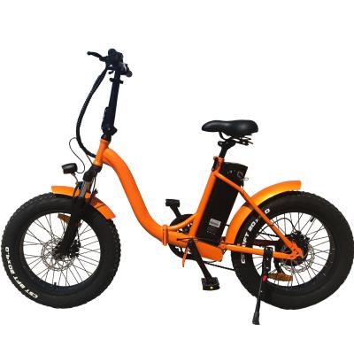 China 20 Inch 4.0 Fat Tire Foldable Electric Bike 36V 250W Motor City Ebike for Adults for sale