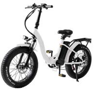 China 20 Inch 4.0 Fat Tire Foldable Electric Bike 36V 250W Motor City Ebike for Adults for sale