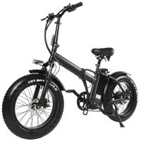 China Electric Folding City Bike 20 Inch Fat Tire Ebike 48V 500W 7 Speed Electric Bike for Adults for sale