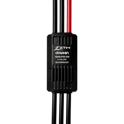 China 6S-14S ZTW 120A ESC FOC HV OPTO Waterproof ESC Slim Profile For EFoil Propulsion for sale