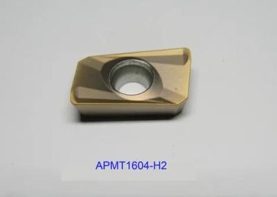 China Bronze APMT1135PDER Insert , Cemented Carbide Inserts For Hard Steel for sale