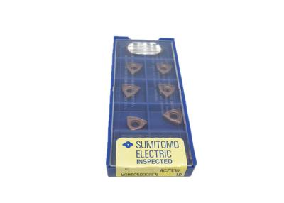 China Metal Drilling Sumitomo Carbide Inserts , WCMT050308FN ACZ330 PVD Coated Inserts for sale