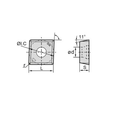 China ZCCCT Carbide Milling Inserts MPHT120408-DM YBC302 With Strong Wear Resistance for sale