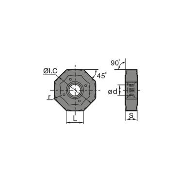 China High Hardness Carbide Milling Inserts For Mold Steel And Ordinary Steel for sale