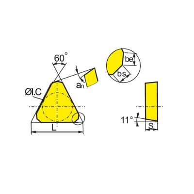 China Tungsten  Carbide Tool Inserts , Carbide Insert Milling Cutters TPKN2204PDSKR for sale