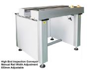 China Modular Design PCB Inspection Conveyor Belt Conveyor 650mm With Manual Rail Width for sale
