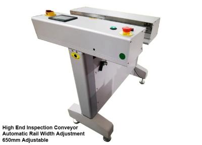 China Stainless Steel PCB Inspection Conveyor 900mm height With Automatic Rail for sale
