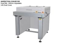 China 100VA PCB Inspection Conveyor PLC Control Dual Rail High-End With Dust Cover for sale