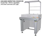 China 0.8m To 1m PCB Inspection Conveyor Dual Rail High End With Dust Cover for sale