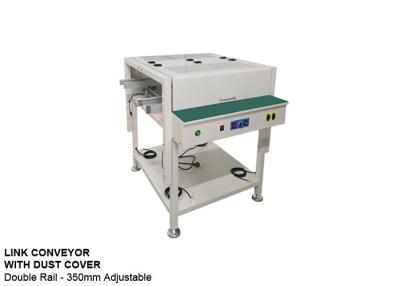 China 0.6m 0.8m PCB Link Conveyor Dual Rail 350mm Adjustable Width for sale