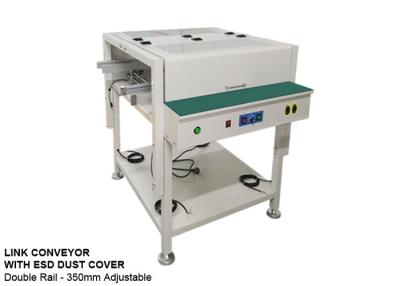 China Dual Rail PCB Conveyor Belt Stainless Steel With ESD Dust Cover for sale