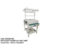 China 350mm Dual-Rail SMT Conveyor Cooling With Dust Cover And LED Light for sale