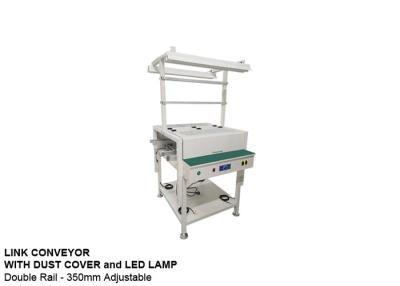 China 350mm Dual-Rail SMT Conveyor Cooling With Dust Cover And LED Light for sale