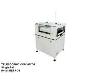 China M Size SMT Slide Gate Conveyor , PCB Turning Conveyor With Stepper Motor for sale