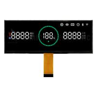 China Custom 142.3x52.8mm Anti-Glare Monochrome LCD Display Module with VA Transmissive Negative Mode and FPC Connector for sale