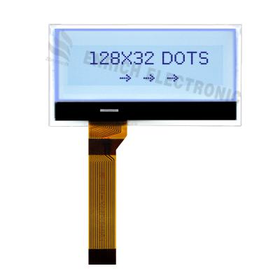 China 2.3 Inch 128x32 Dot Matrix Graphic LCD Display Module with UC1705 Drive IC and 0°C to +50°C Operating Range for sale
