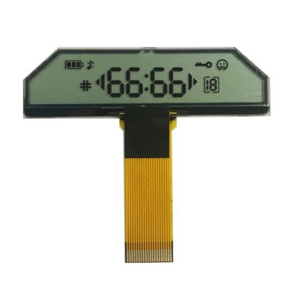 China Segment LCD Display TN LCD Module with 12 0'clock Viewing Angle FPC Connector and Wide Temperature Range for sale