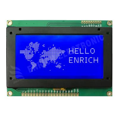 China High Reliability 3.2 Inch 128x64 Resolution STN Negative Blue White COG LCM Dot Matrix LCD Display for sale