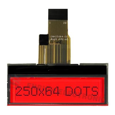 China 1.9 Inch 250x64 Red Green Dual Color Dot Matrix LCD Display ST75256 COG for sale