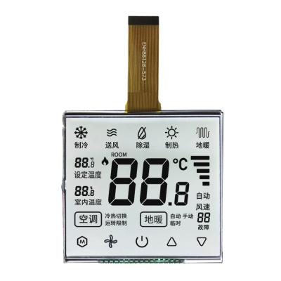 China FPC Pin Connection TN Segment LCD Screen For Thermostat Underfloor Heating Shenzhen Made for sale