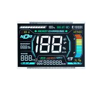 China VA Negative Transmissive Segment LCD  Ultra-Wide Temp -30°C~80°C  PIN Connection  12 White LED Backlight for sale