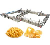 China Electric Heating Full-automatic French Fries Processing Plant for Snack Food Industry for sale