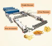 China Electric Heating Full-automatic French Fries Processing Plant for Snack Food Industry for sale