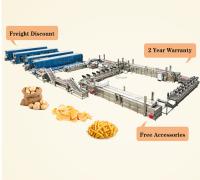 China Food Industry Equipment Frozen French Fries Production Line with 100kg/h Capacity for sale