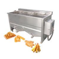 China 300 KG Capacity 304 Stainless Steel Automatic Fried Chicken Deep Fryer for Potato Chips for sale