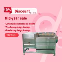 China 1600*950*1000mm Root Vegetable Ginger Potato Carrot Cassava Peeler and Washer Machine for sale