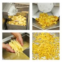 China 500kg per Hour Full Automatic Frozen French Fries Making Machine Production Line 8*8mm Size 38KW for sale