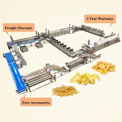 China 58 kw Power Joyshine Full Automatic French Fries Making Machine for 300 KG Production for sale