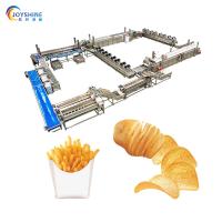 China Frozen French Fries Production Line Cassava Fresh Finger Potato Chips Making Machine 5500 KG for Farms for sale