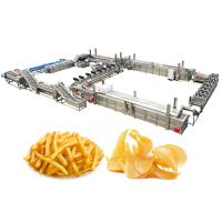 China Hotels 500kg/H Automatic Potato Banana Chips Making Machine French Fries Processing Line for sale