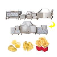 China Machinery Function 5500 KG Semi-automatic French Fries Production Line for Potato Chips for sale