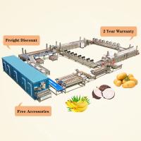 China Voltage 380V Customized Automatic Potato Chips Production Line for Frozen French Fries for sale
