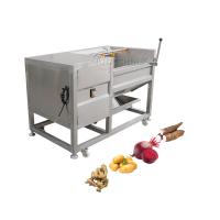 China 220V/380V Industrial Fruit Vegetable Brush Potato Carrot Peeler Machine from Direct for sale
